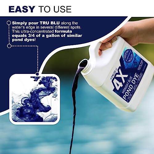 TruBlu Pond Dye - Pond Dye - Party Pool Dye - Concentrated Formula Dye ...