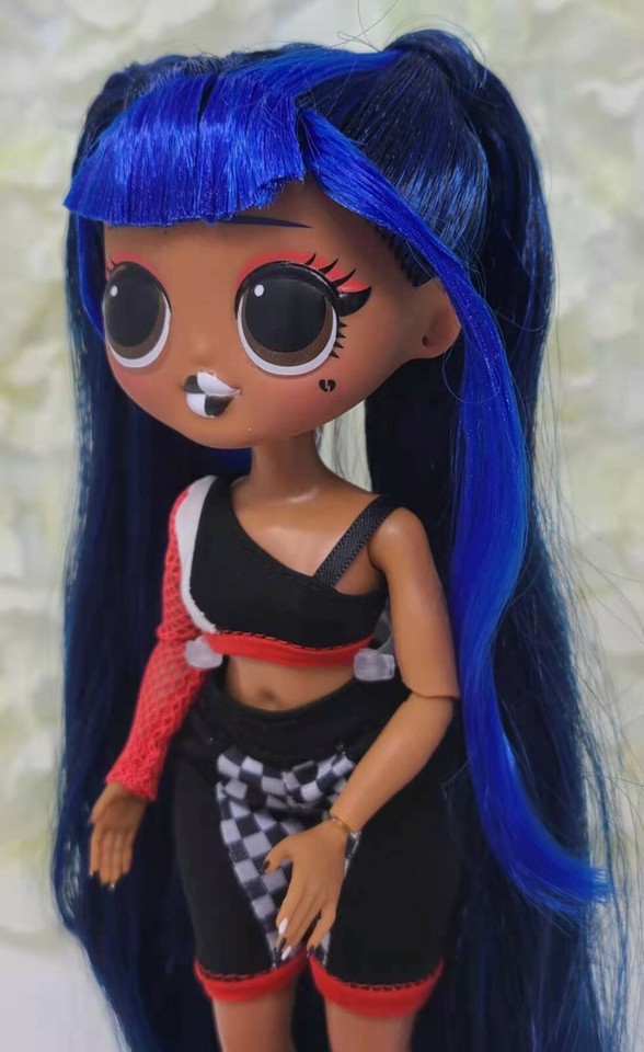 MGA LOL Surprise OMG Downtown B.B. Girl Doll Long Blue Hair Urban Two ...