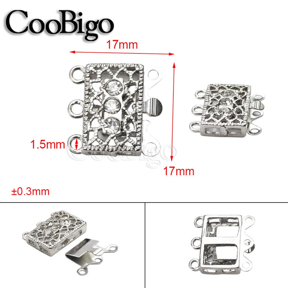 Snap Hook Connector Box Clasp Repair Finding Bracelet Necklace Jewelry ...