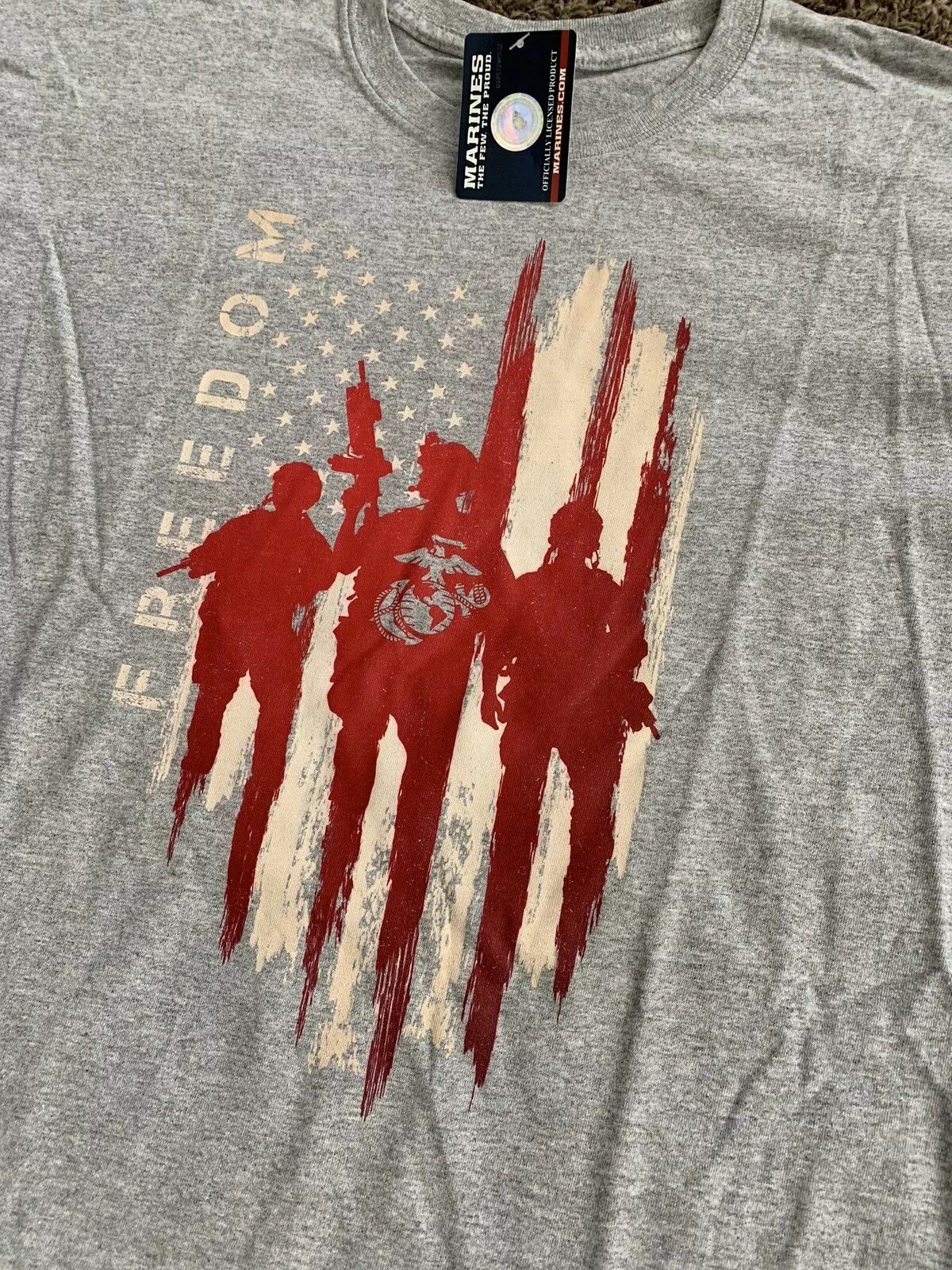 USMC FREEDOM MARINE CORP PATRIOTIC AMERICAN FLAG EGA … - Gem