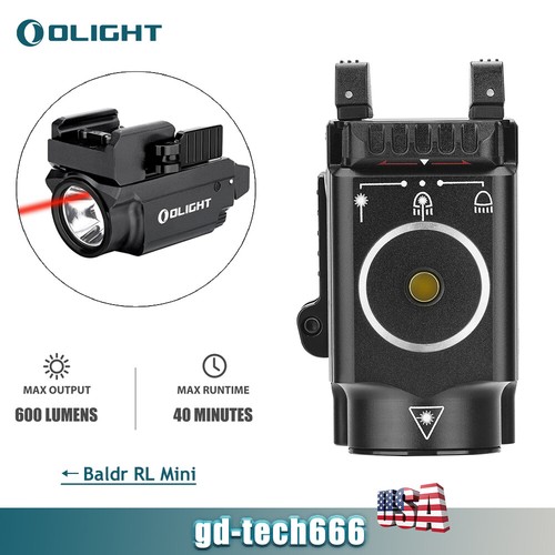 Olight Baldr RL Mini 600 Lumen Rechargeable Weaponlight Tactical Light ...