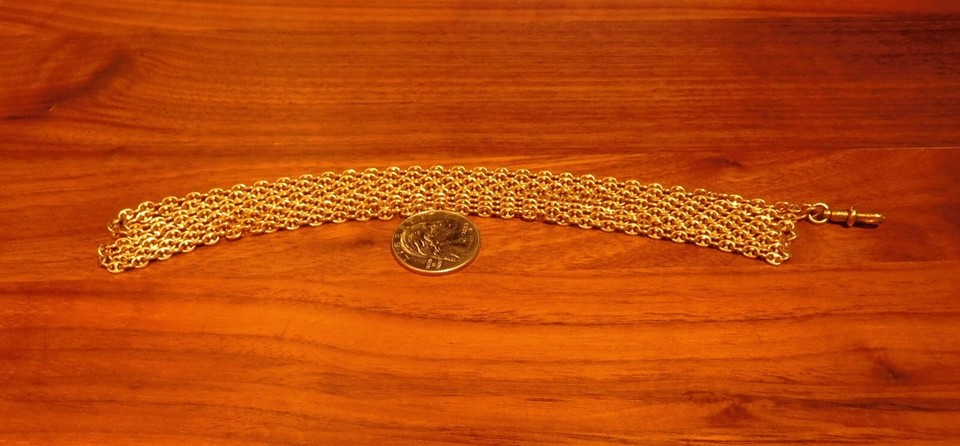 Victorian Edwardian 1900 Unusually Long Soild 14K Rose Gold Full Anchor ...