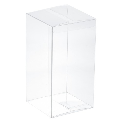 Plastic Retail Boxes 80x80x150mm with Protective Film Clear for Candy ...
