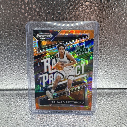 2024 Tahaad Pettiford Panini Prizm Draft Picks #13 Orange Rated ...