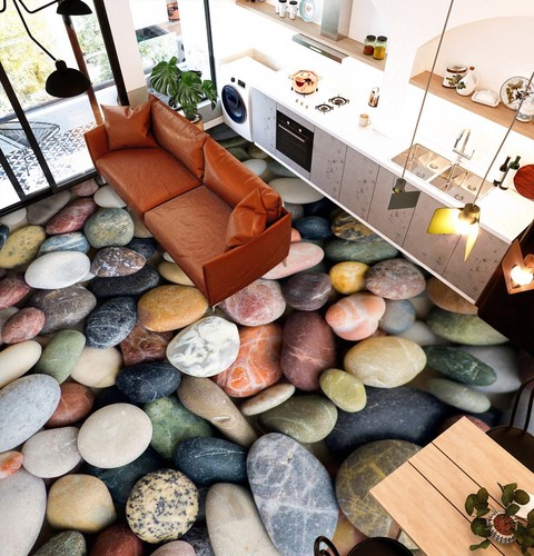 3D Colored Stones O1052 Floor WallPaper Murals Wall Print Decal 5D AU ...