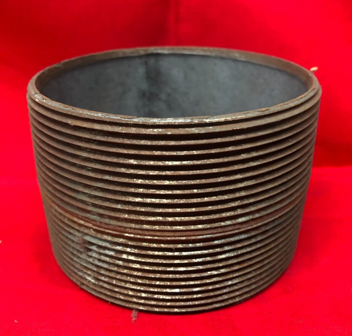 STEEL FULLY THREADED PIPE NIPPLE 4" NOMINAL PIPE SIZE 4 1/2" OD 3" OAL ...