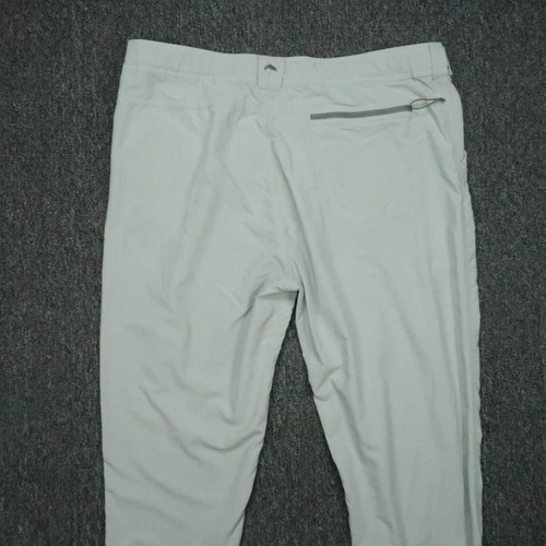 Simms Pants Men XXL Gray Chino Lightweight Hiking Fishing Lightweight ...