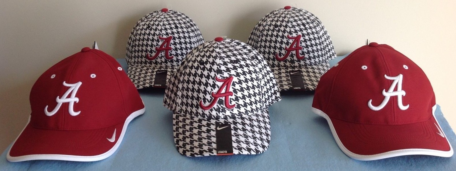 NIKE, ALABAMA Crimson Tide Cap (Red,Gray,Houndstooth,Tricolor) or ...