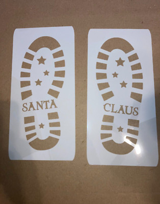 Santa claus foot print stencil | eBay