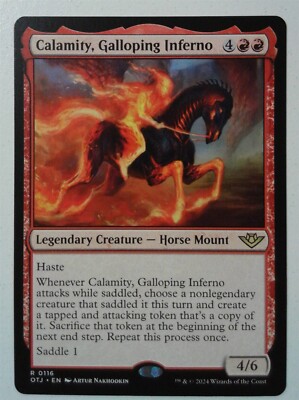Calamity, Galloping Inferno *Rare* Magic MtG x1 OTJ Outlaws of Thunder ...