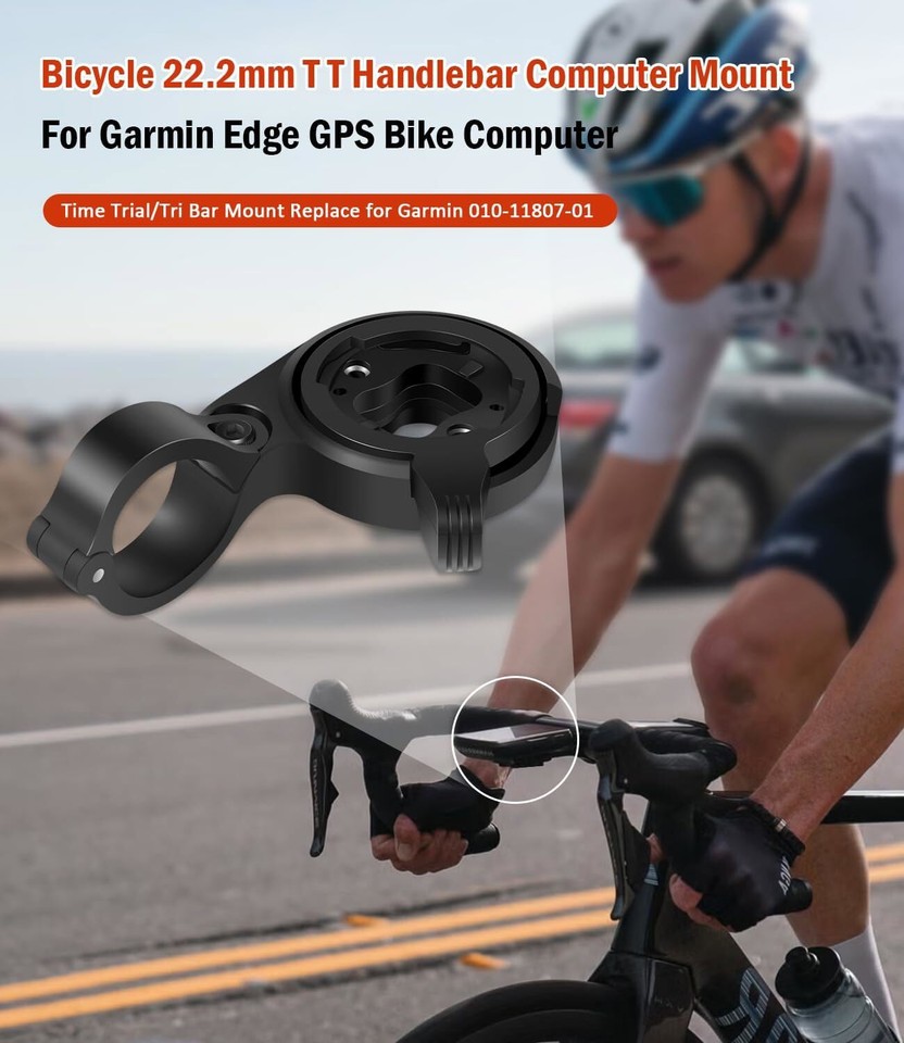 010-11807-01 Bike Time Trial/Tri Bar Mount Fit for Garmin Edge GPS Bike ...