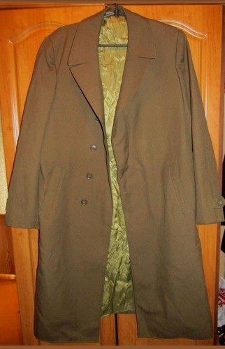 Genuine USSR Everyday Coat Cloak Soviet Russian Army Military Uniform ...