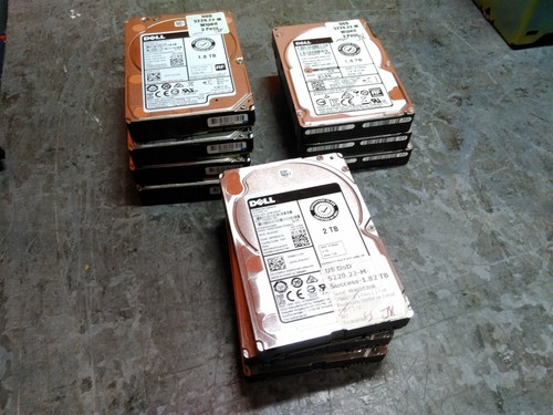Lot of 10 Dell 2.5" 1.8TB / 2.0TB SAS Server Hard Drives Wiped | eBay