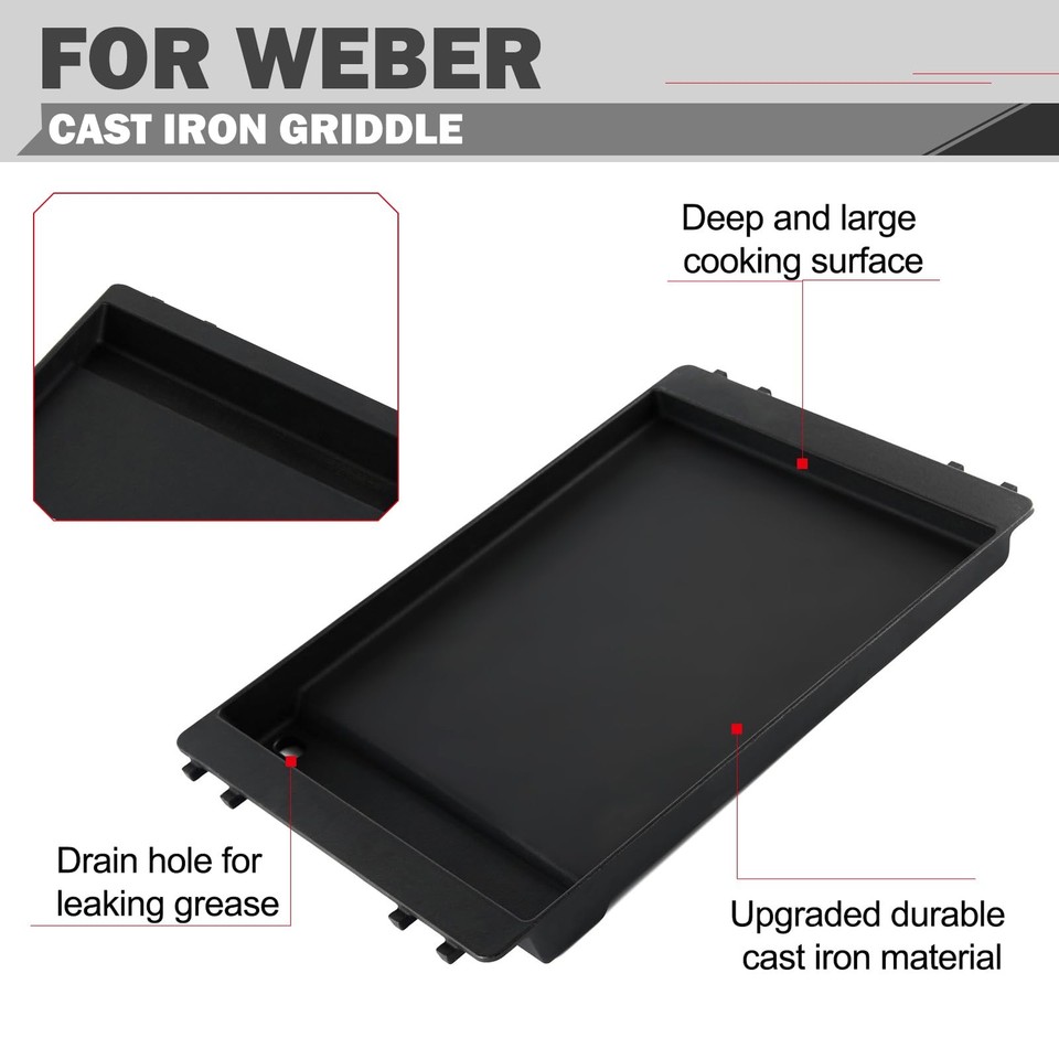 7566 Griddle Replacement Parts for Weber Genesis Griddle E-310 E-330 S ...