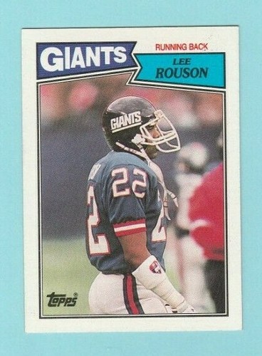 1987 Topps Football #13 Lee Rouson Rookie | eBay