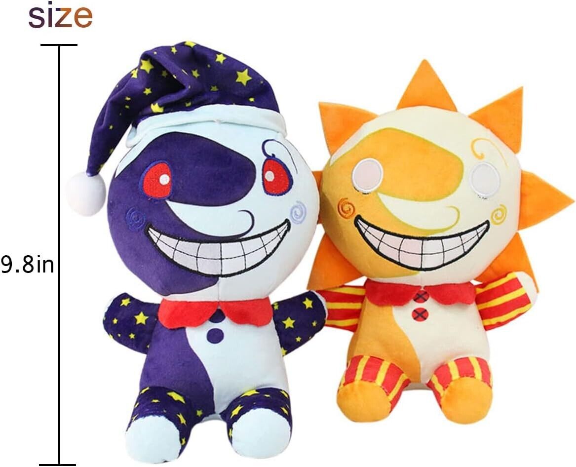 Sundrop Moondrop Clown Fnaf Security Breach Sun Plush Doll Stuffed Toy