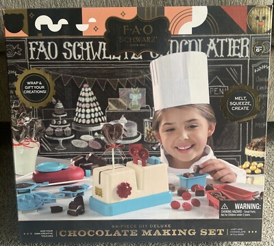 FAO SCHWARZ 59 Piece Deluxe Chocolate Making Set Ages 6+ NIB A40 | eBay
