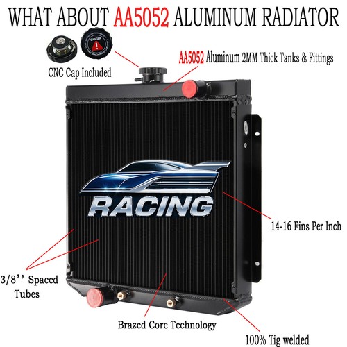 3-ROW Aluminum Radiator For 1969-1972 Ford Falcon XY,XW 302/250 V8 L6 ...