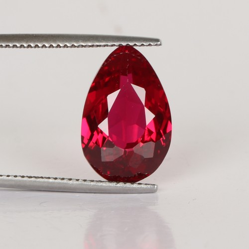 Poire Forme Rouge Rubis 12.Carat Lab-Created Libre Gemme pour Bijoux Fabrication | eBay