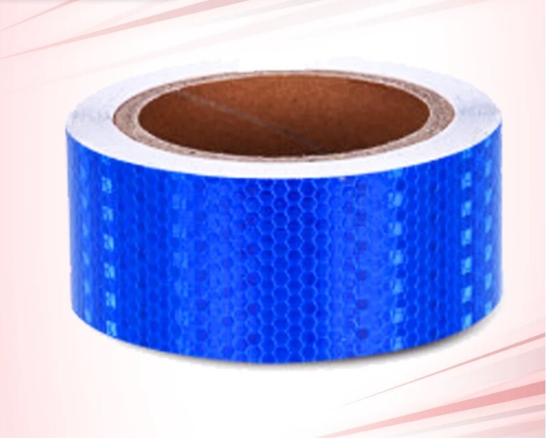 High Intensity Reflective Tape Blue Hi Viz Self Adhesive Hazard Strip 5 ...