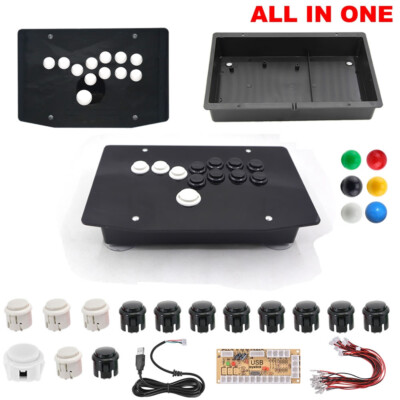 DIY Hitbox Joystick All Button Fighting Game Controllers Kit Panel Case ...