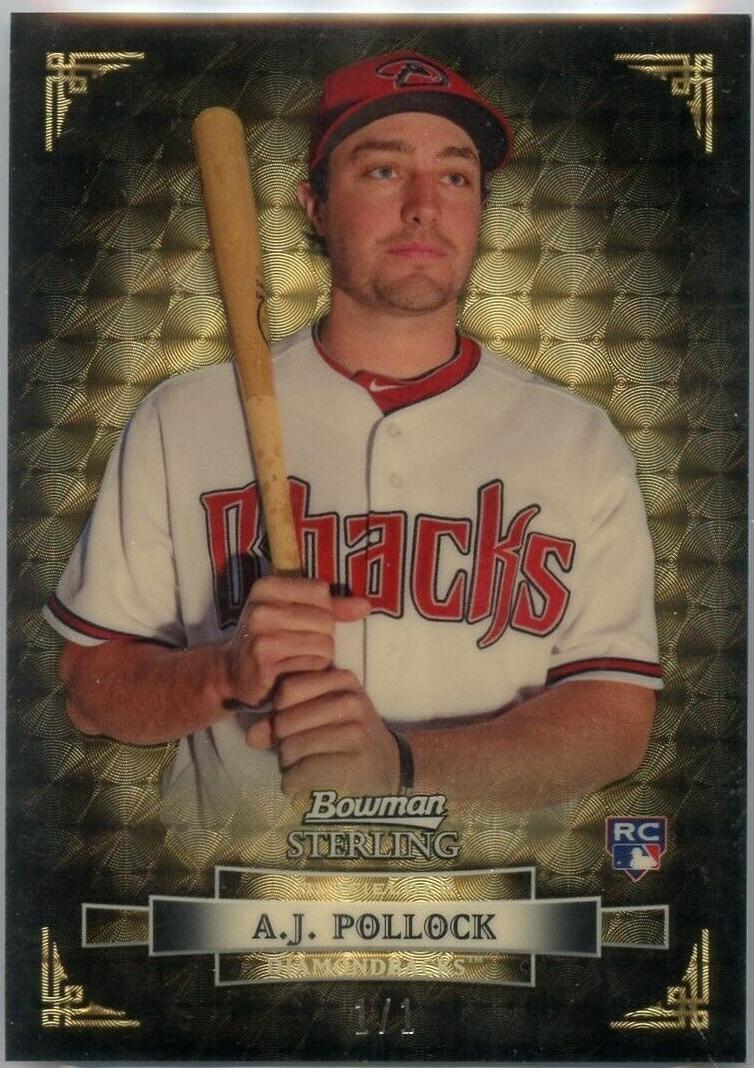 2012 Bowman Sterling - A.J. Pollock #27 SuperFractor /1 (RC) for sale ...