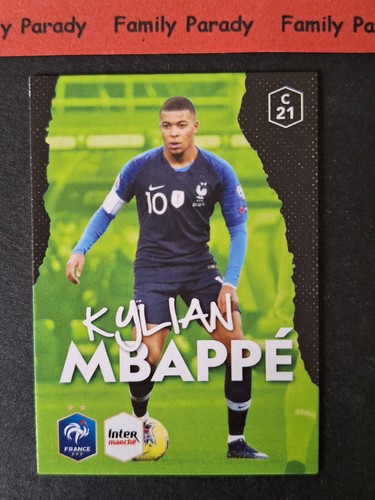 Kylian Mbappé C21 Rookie France Card Foot Panini Family Intermarché ...