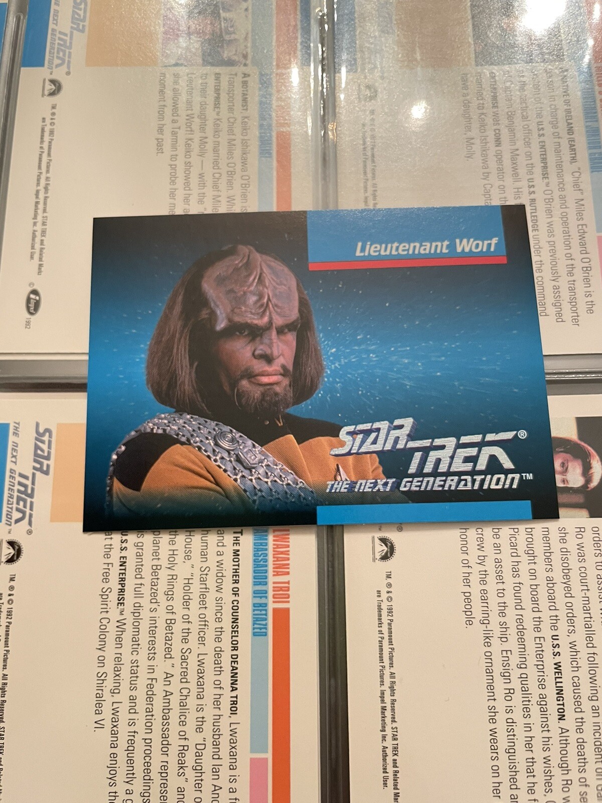 1992 Star Trek The Next Generation Card Complete Set-Impel-120 Cards | eBay