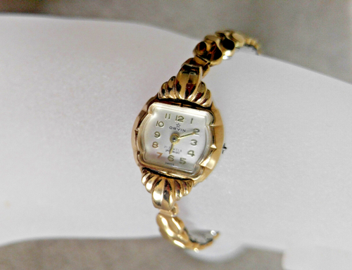 Vintage ORVIN Gold Filled Swiss Watch 21 Jewels Manual Stretch Twist ...