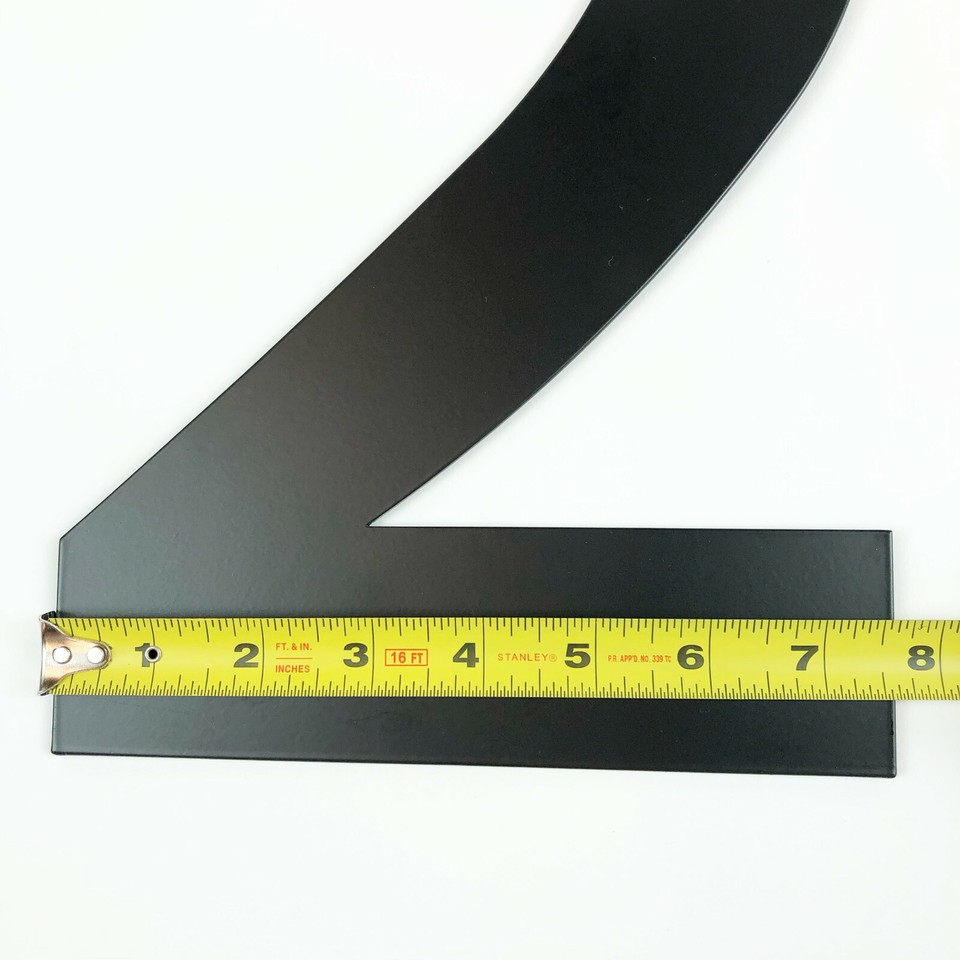 12 inch 0 to 9 Large Numbers Black Metal Iron Home House Street ...