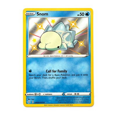 Pokemon SHINY SNOM SV033/SV122 - Shining Fates - RARE HOLO - MINT | eBay