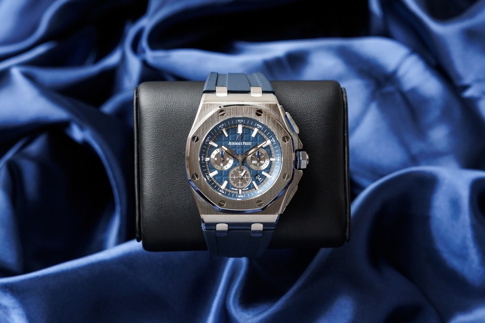Audemars Piguet Royal Oak Offshore Titanium Blue Dial - 26480TI.OO ...