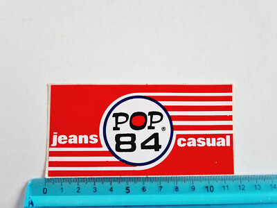 Adhesive Pop 84 Casual Jeans Sticker Autocollant Klebstoff Aufkleber ...