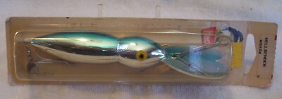 2723 VINTAGE HEDDON HELLBENDER LURE 3.5" IN PACK BLUE SILVER | eBay