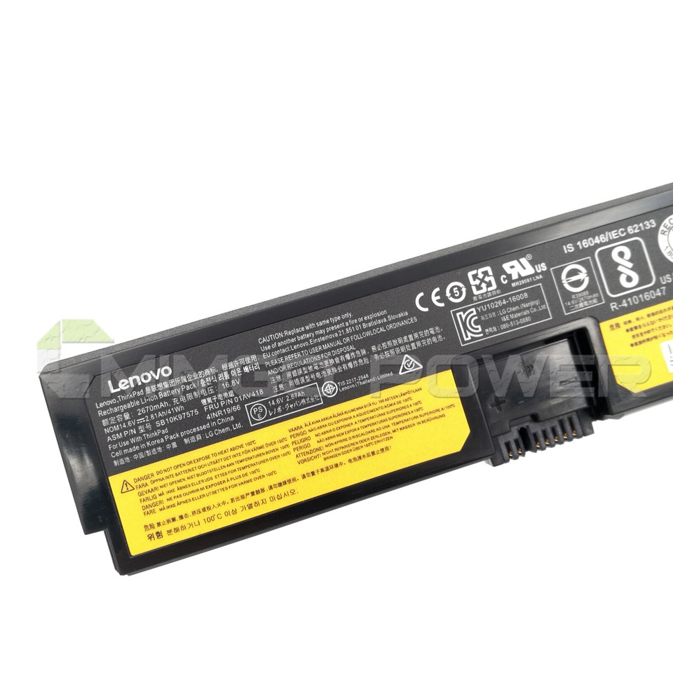 New Genuine 01AV418 01AV414 41Wh Battery for Lenovo ThinkPad E570 E570C ...