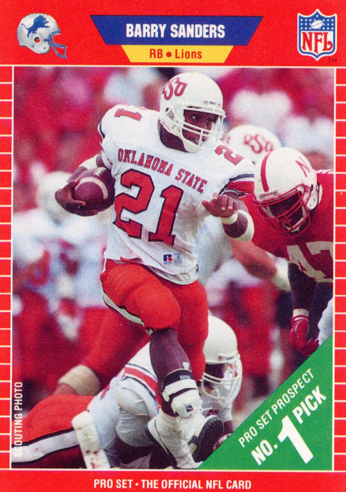 1989 PRO SET PROSPECT BARRY SANDERS ROOKIE CARD | eBay