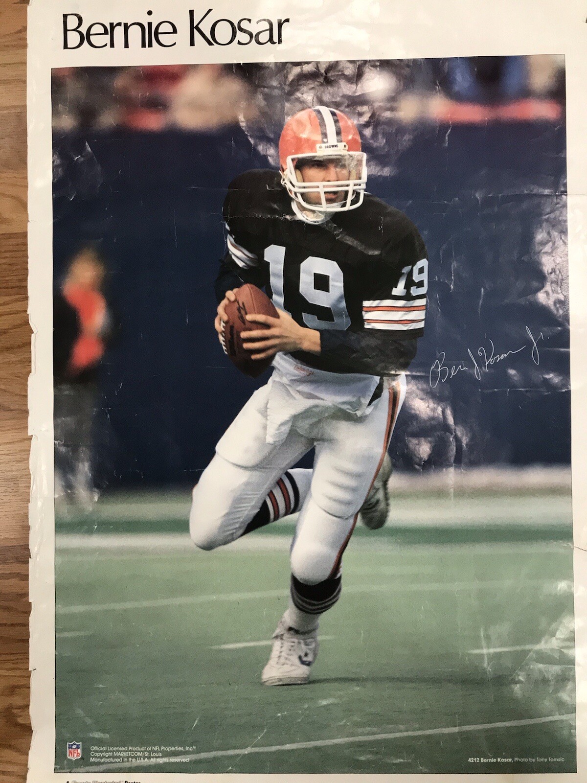 Bernie Kosar 1987 Cleveland Browns NFL Sports Illus. 35x23 Vintage ...