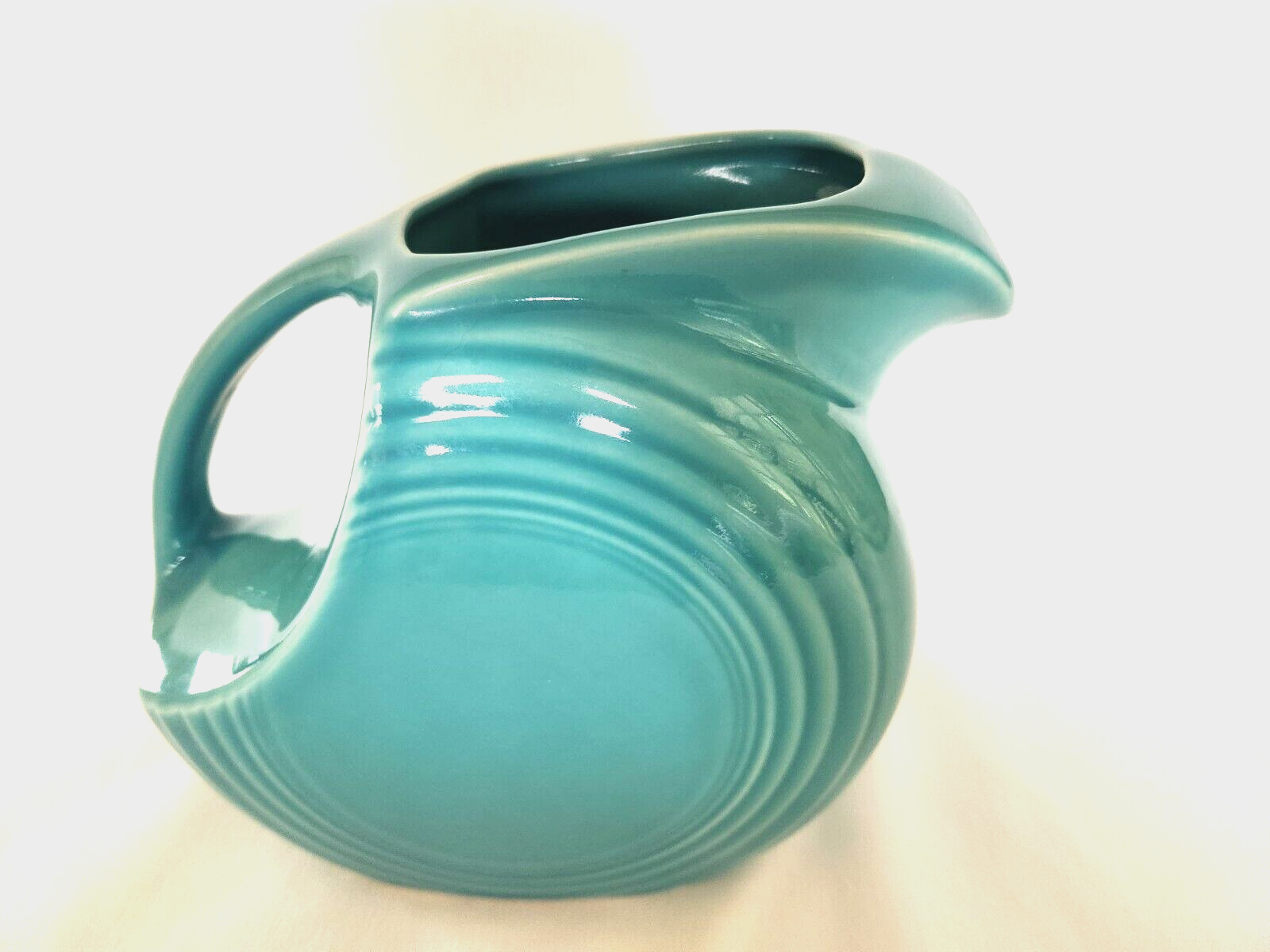 Fiesta Ware Blue Turquoise Water Pitcher EUC | eBay