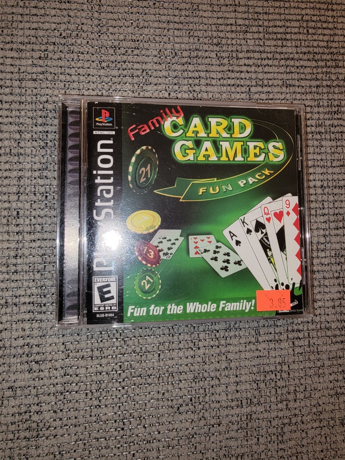 Family Card Games Fun Pack (Sony PlayStation 1, 2003) - PS1 - Complete ...
