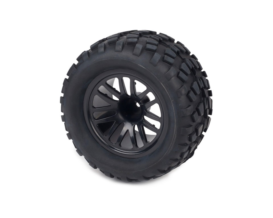 4pk Wheels for Traxxas Stampede VXL / Slash Blacked Out Rim w/ Tires 1/ ...