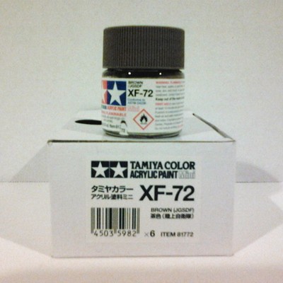 Tamiya acrylic paint XF-72 Brown (JGSDF) 10ml Mini. | eBay