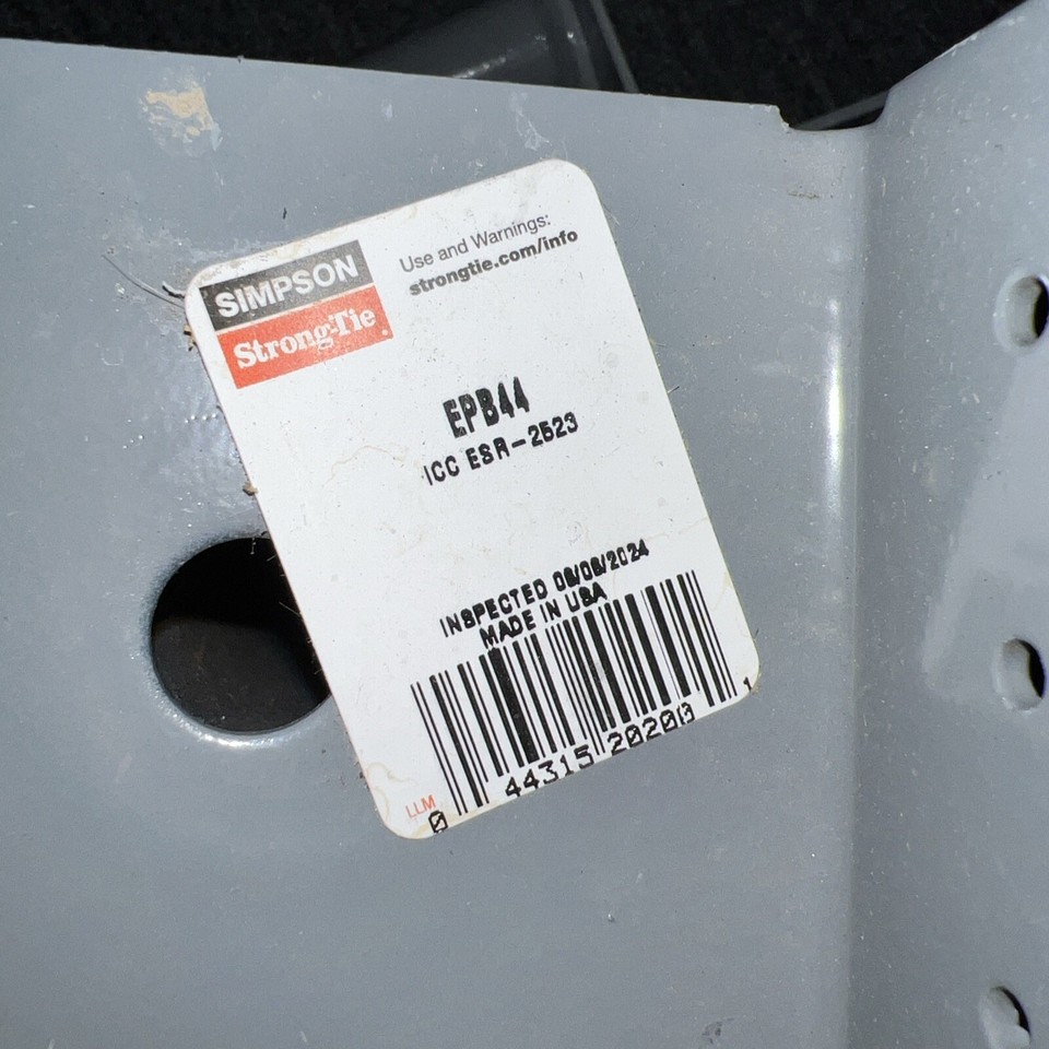 Simpson Strong Tie Post And Column Cap & Base Steel EPB44 | eBay