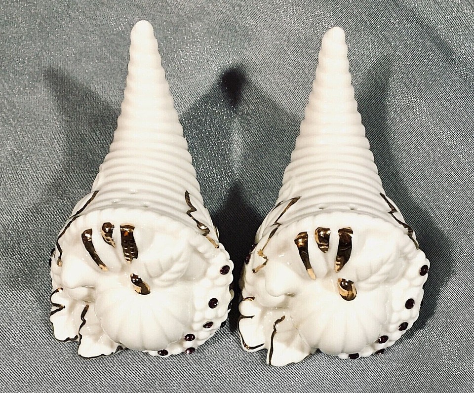 NEW LENOX Shakers Cornucopia Porcelain Small Salt & Pepper Set Fall ...