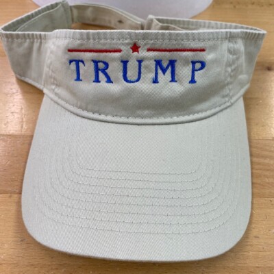 TRUMP EMBROIDERED Tan / Beige Visor | eBay
