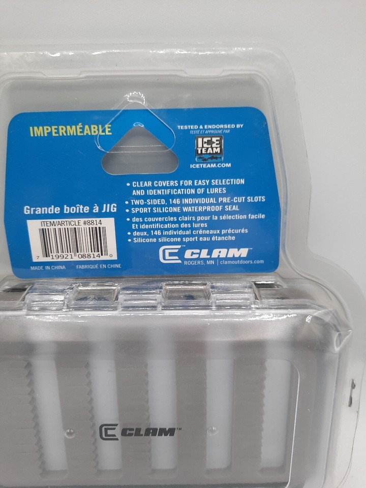 250 Jig Dual Tray Waterproof Jig Box Ice Fishing Tackle Large Box ...