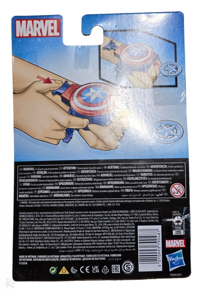 Hasbro Marvel Captain America Shield Gauntlet Disc Blaster Toy ...