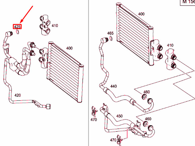 MERCEDES Getriebe Kühlmittel Line O-ring Dichtung A0199975745 online ...