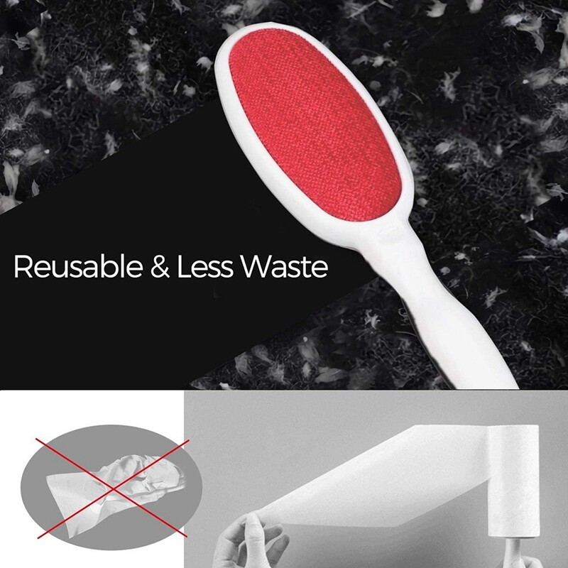 2 Pack Garment Brush Reusable Sided Lint Remover for Clothes Pet Hair ...