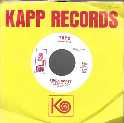 LINDA SCOTT-TOYS/TAKE A WALK, BOBBY-KAPP DJ 45 STONE MINT SALE | eBay