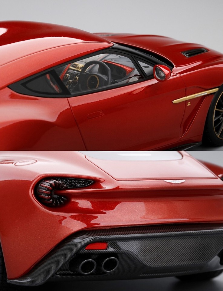 1/18 Aston Martin Vanquish Zagato Top Speed TS103 RED METALLIC RARE | eBay